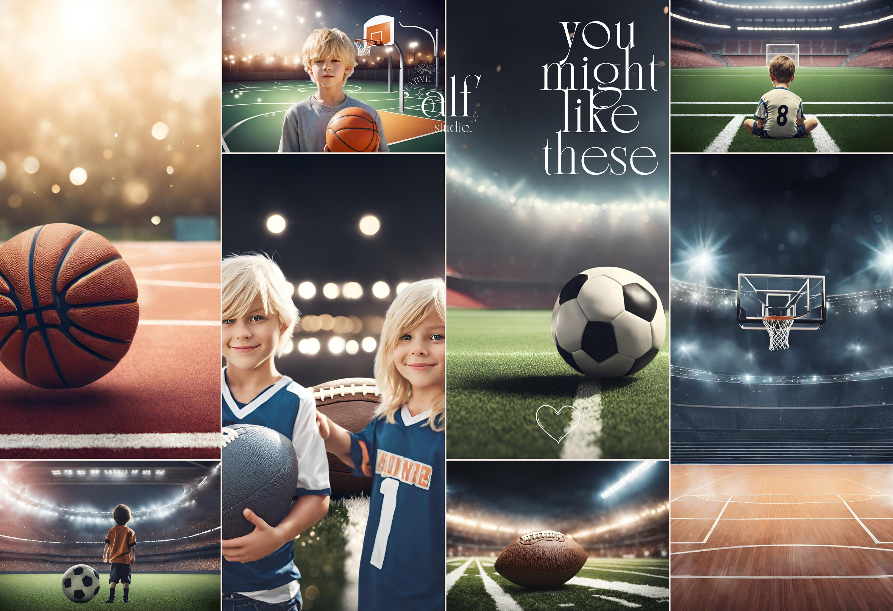 Basketball Court Digital Backdrop: Sports Photo Overlay (digital ...