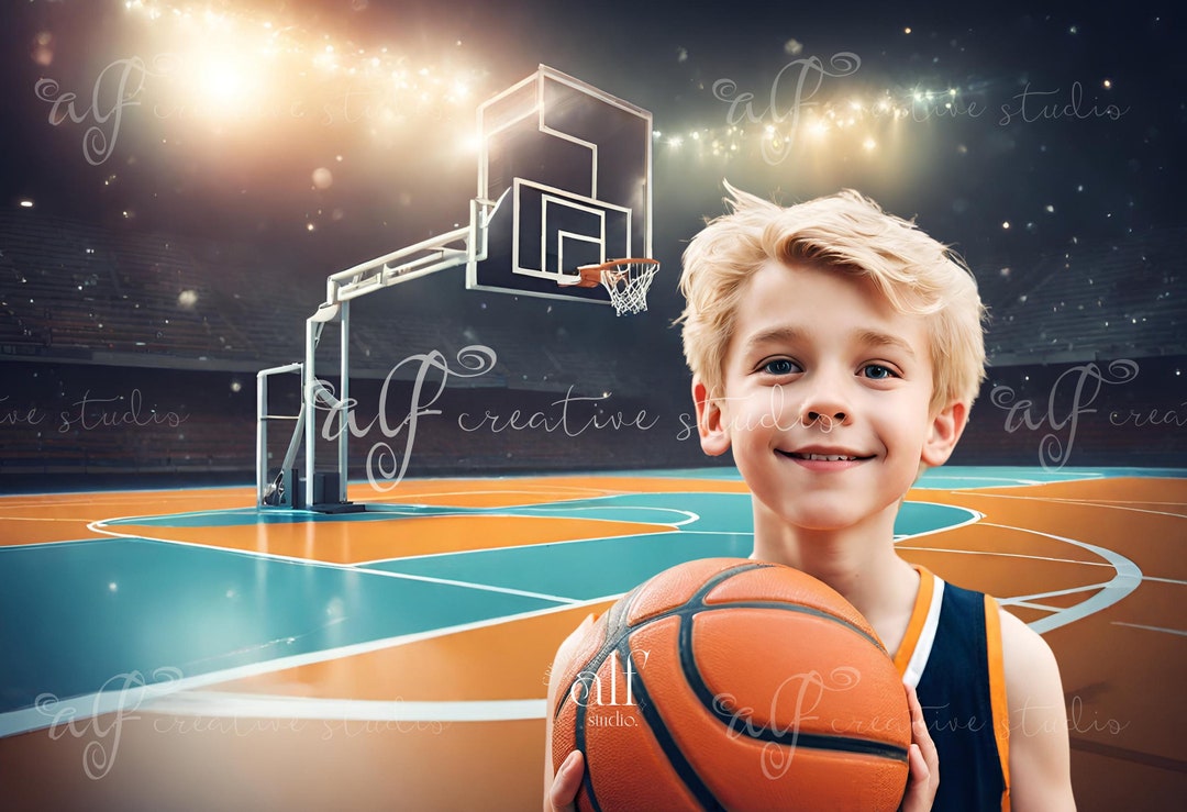 Basketball Photo Prop Athletic Themed Studio Props Basketball Court ...
