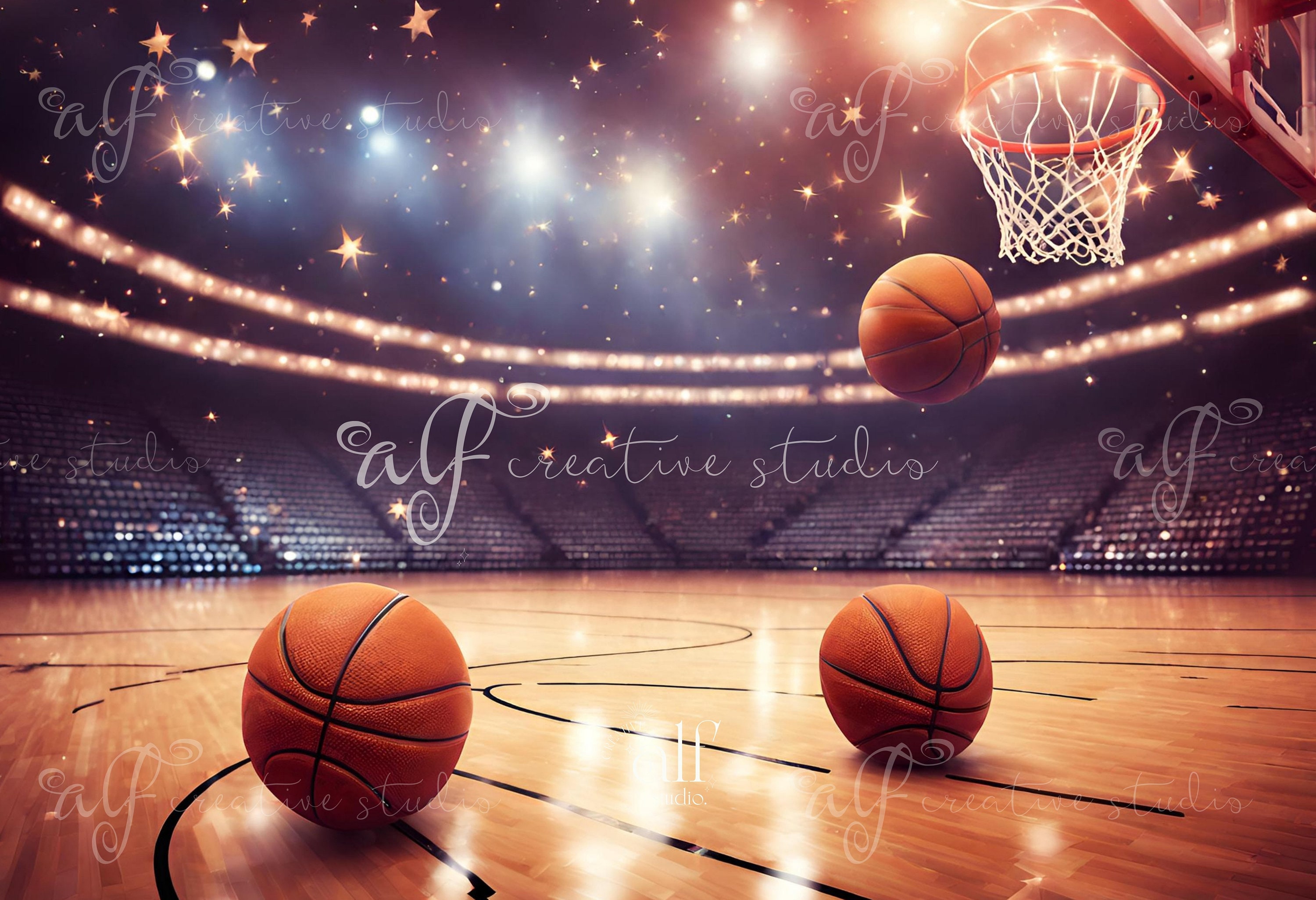 Basketball League Digital Download Basketball Stars Studio Decor Sports ...