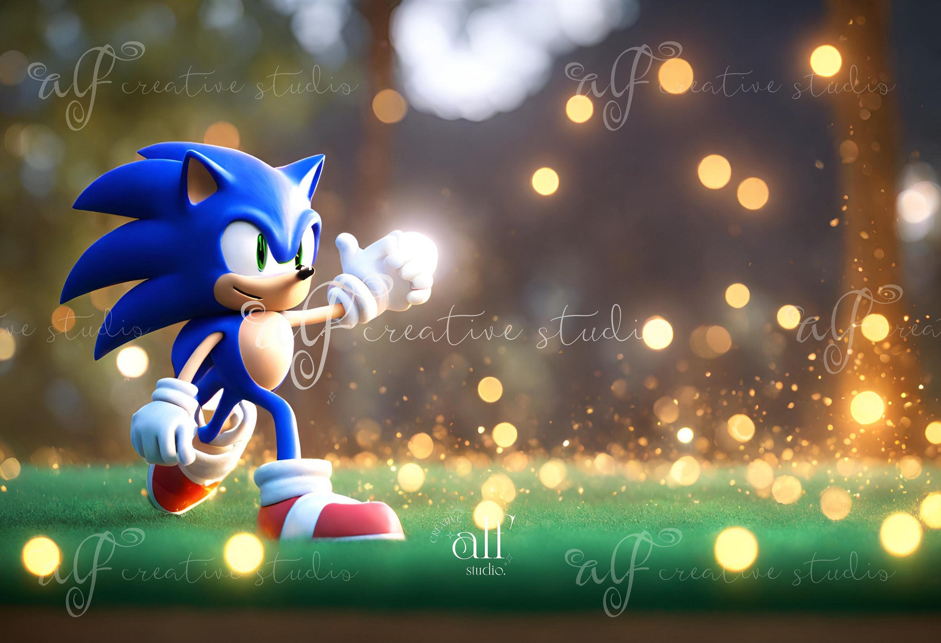 Sonic Digital Background Sonic Composite Sonic Digital Wallpaper Sonic ...