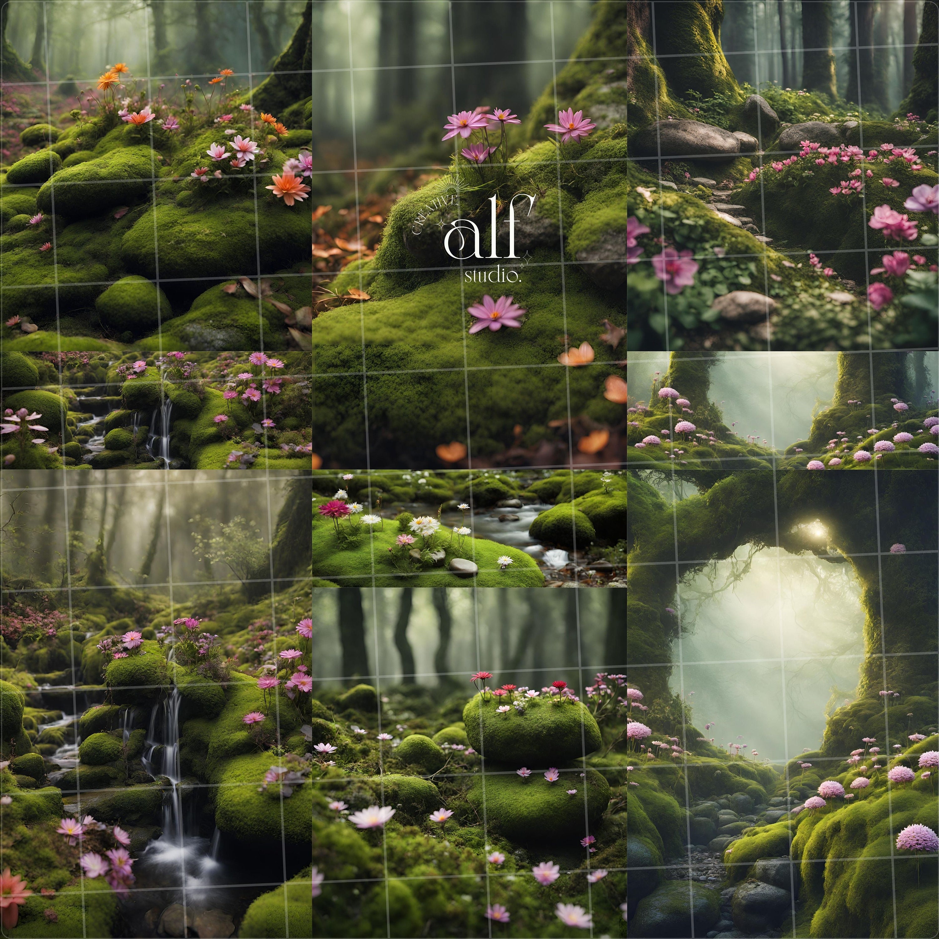 Celestial Forest 100 BACKDROP Fantasy Forest Flower Background Photography Booth Background ...