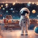 Back to School Digital Background Space Adventure Themed Digital ...