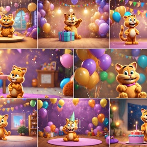 20 Garfield Birthday Digital Backgrounds Garfield Backdrop Garfield ...