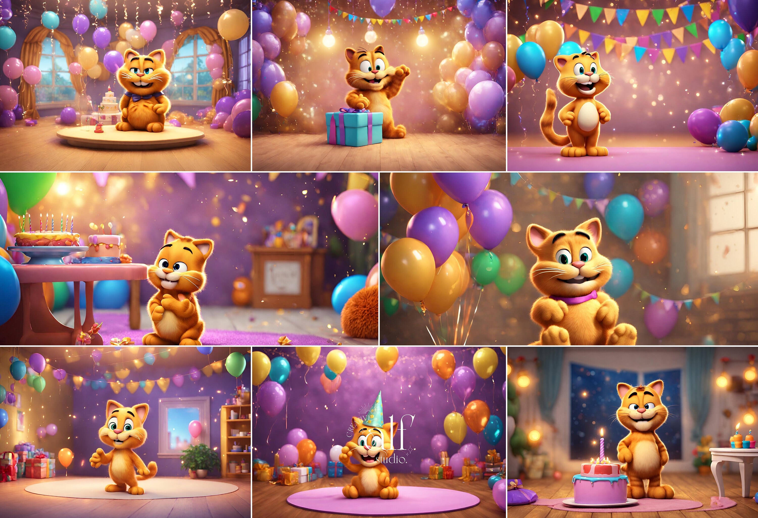 20 Garfield Birthday Digital Backgrounds Garfield Backdrop Garfield ...