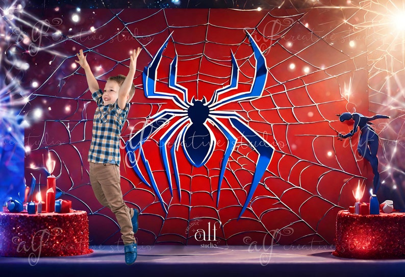 Spiderman Photoshoot Backdrops: Superhero Digital Overlays (20 JPG) - Etsy