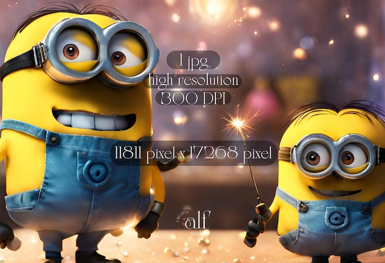 Despicable Me Movie Backdrops Wonderland Village Photo Props Digital ...