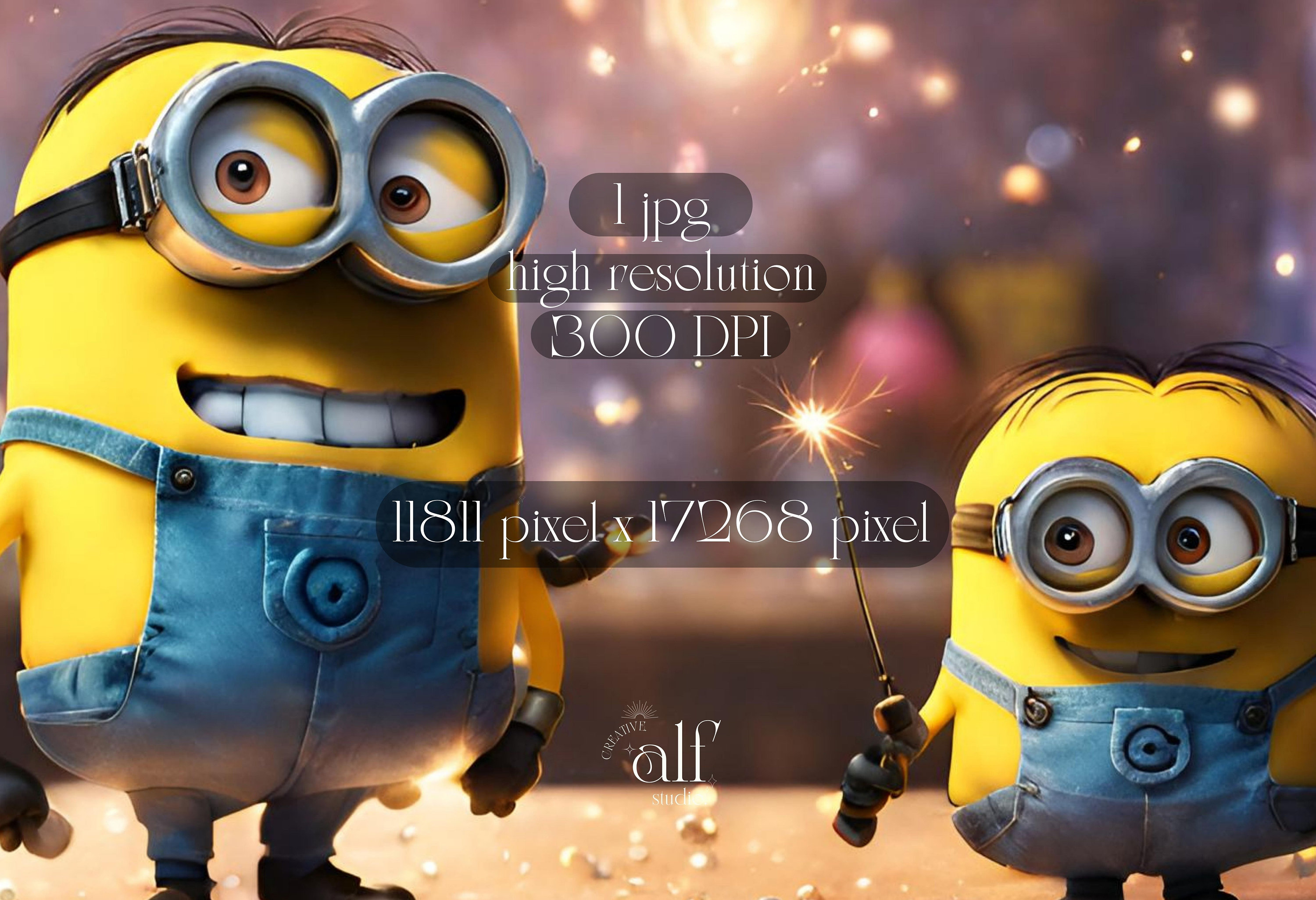 Despicable Me Movie Backdrops Wonderland Village Photo Props Digital ...