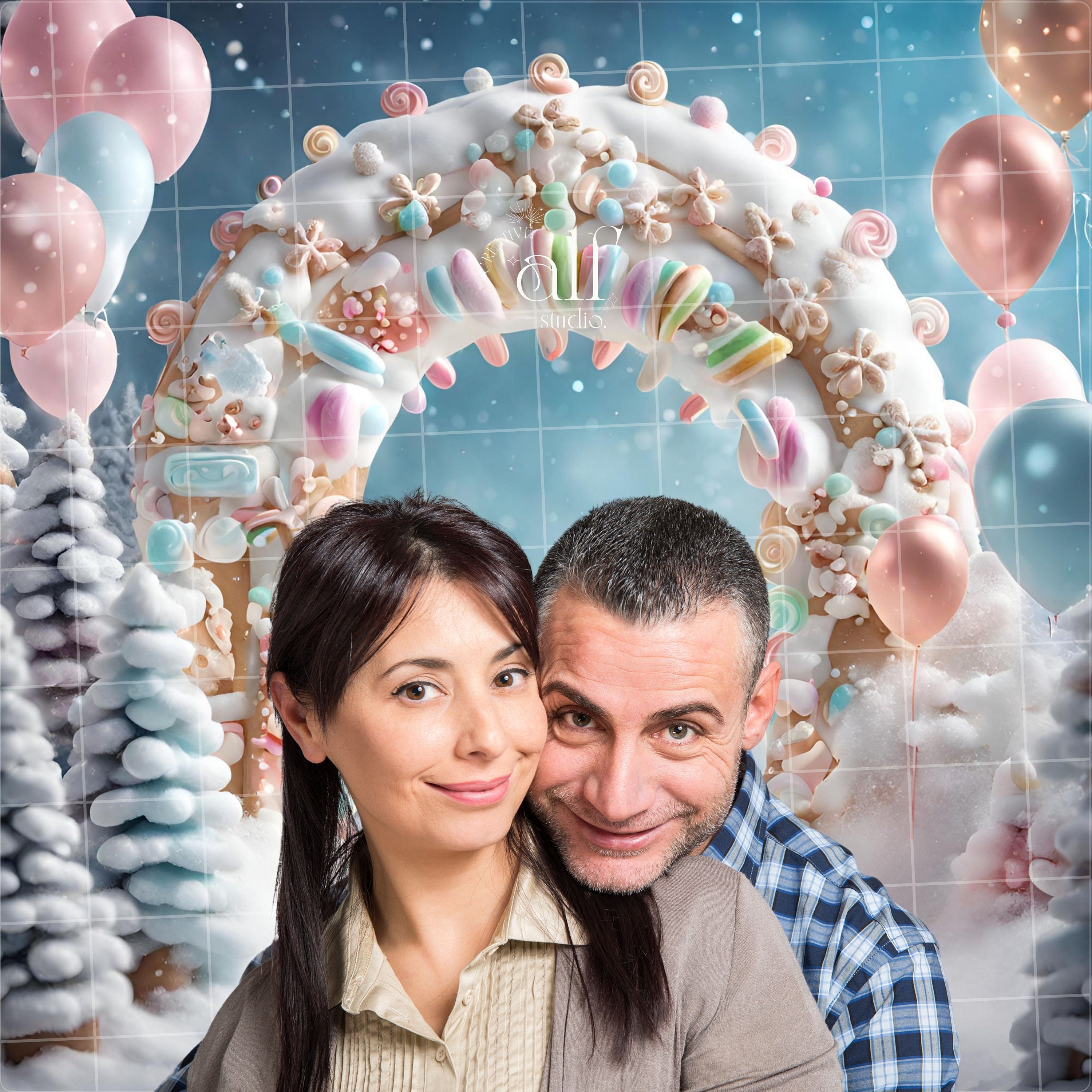 Snowy Magical Village Overlays Winter Fantasy Photo Session ...