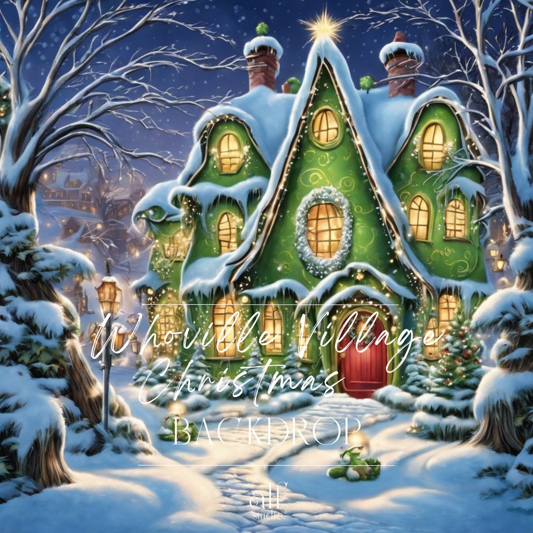 Fairytale Whoville Backdrop Whoville Composite Winter Festive Holiday ...