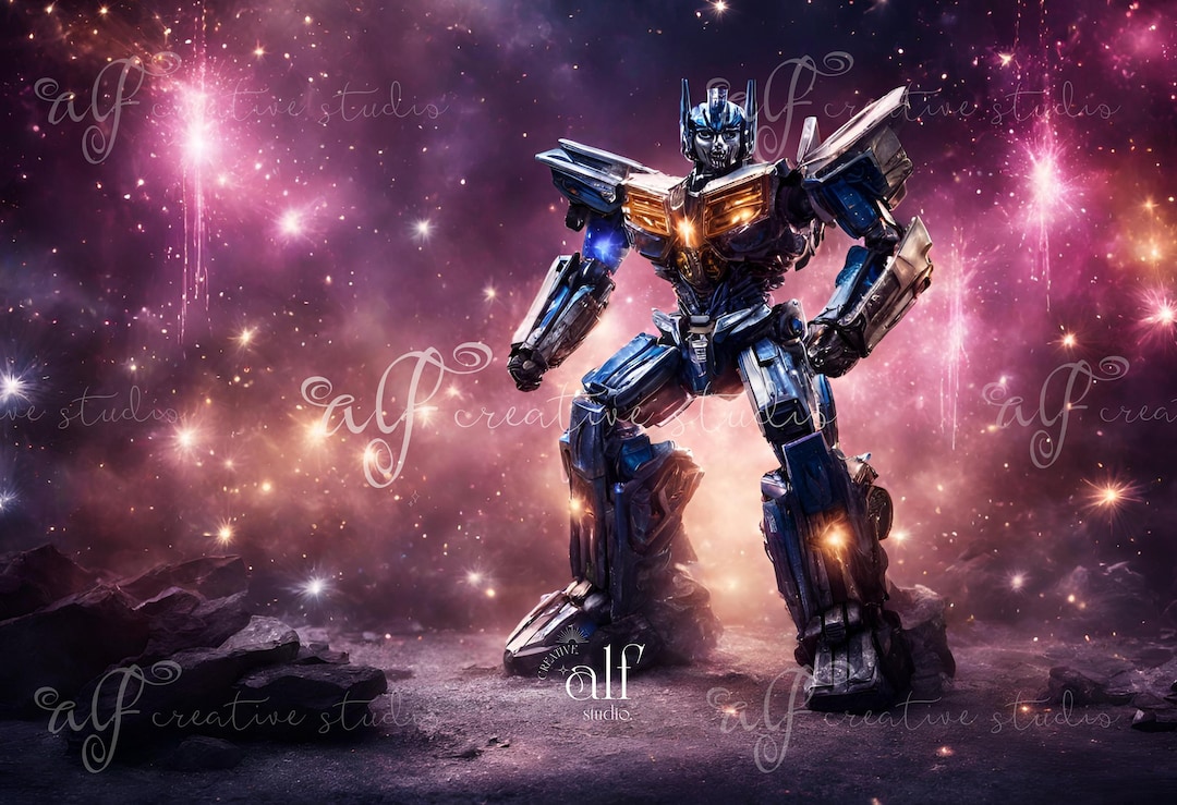 Transformers Digital Background Autobots Studio Decor Decepticons Backdrops Cybertron Digital ...