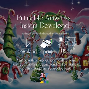 Wondervillage Grinch Whoville Backdrop Whoville Composite Candy Cane ...