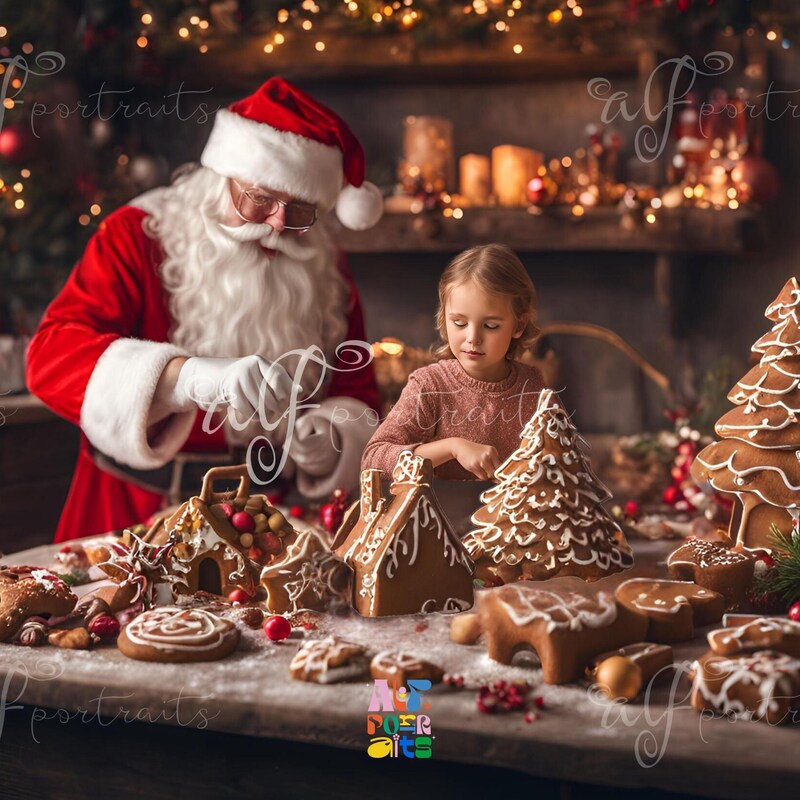 Santa Backdrop - Etsy