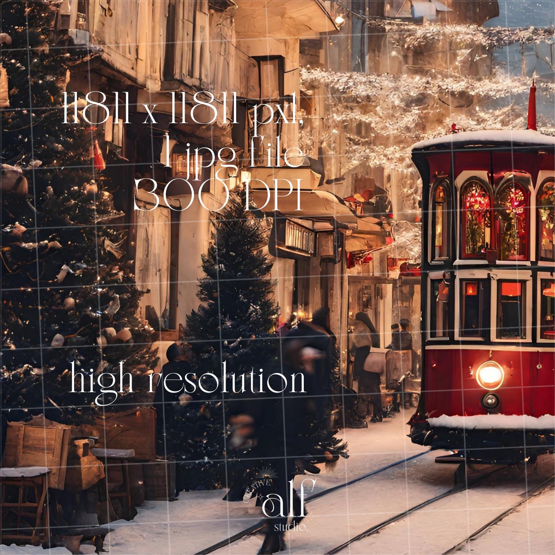 Christmas in Istanbul Backdrops Xmas Istiklal Street Backgrounds Photo ...
