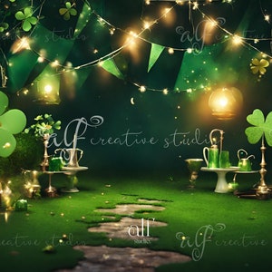 Irish Greenery Photoshop Overlay Saint Patrick's Day Digital St ...