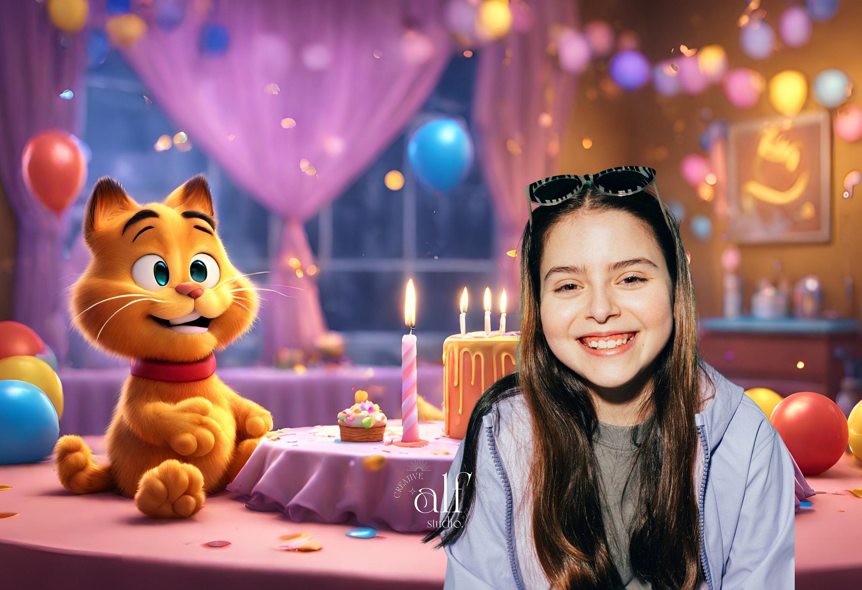 20 Garfield Birthday Digital Backgrounds Garfield Backdrop Garfield ...