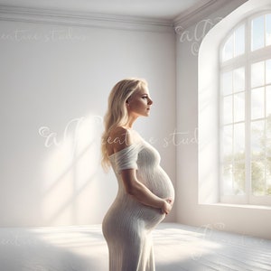 White Room Background Whiteroom Studio Overlay White Digital Photoshoot ...