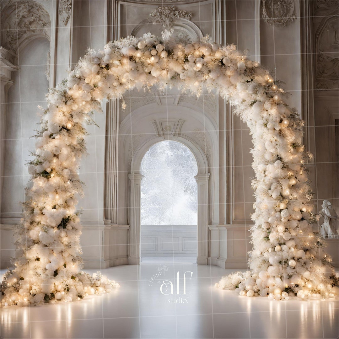 Christmas Arch Backdrop DIGITAL Christmas Archway Photography ...