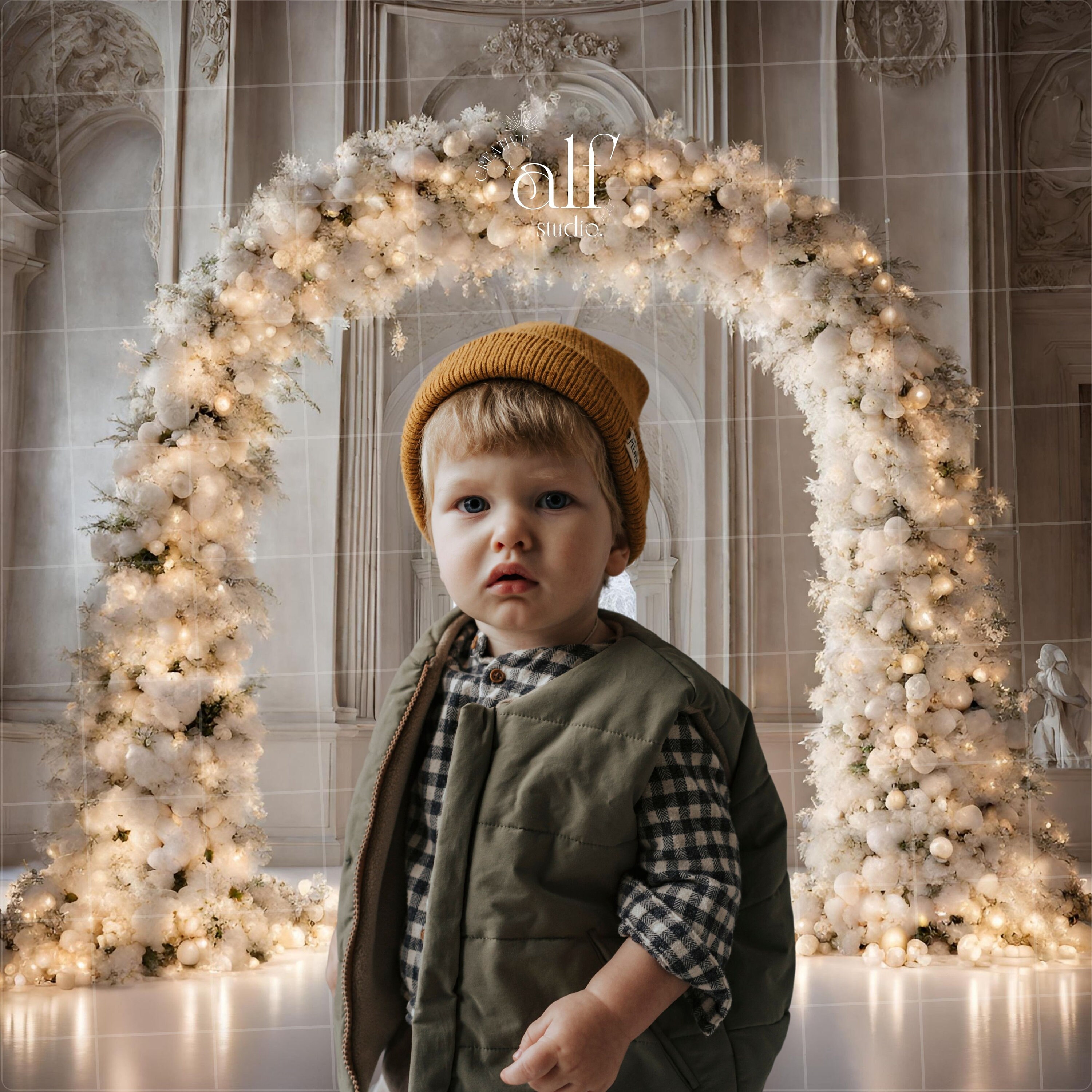 Christmas Arch Backdrop DIGITAL Christmas Archway Photography ...