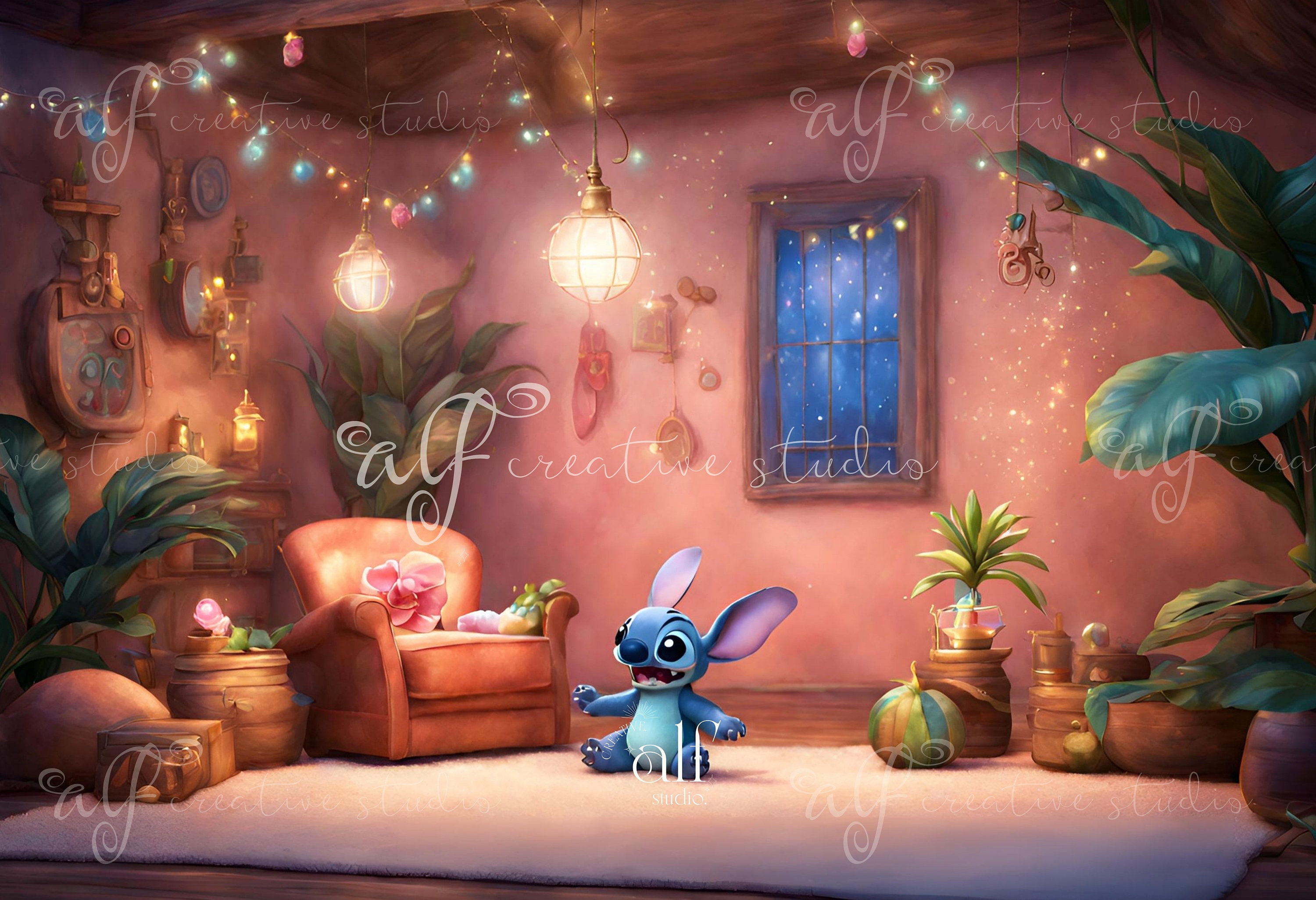 Stitch Wallpaper Overlay Stitch Adventure Digital Artwork Stitch's ...
