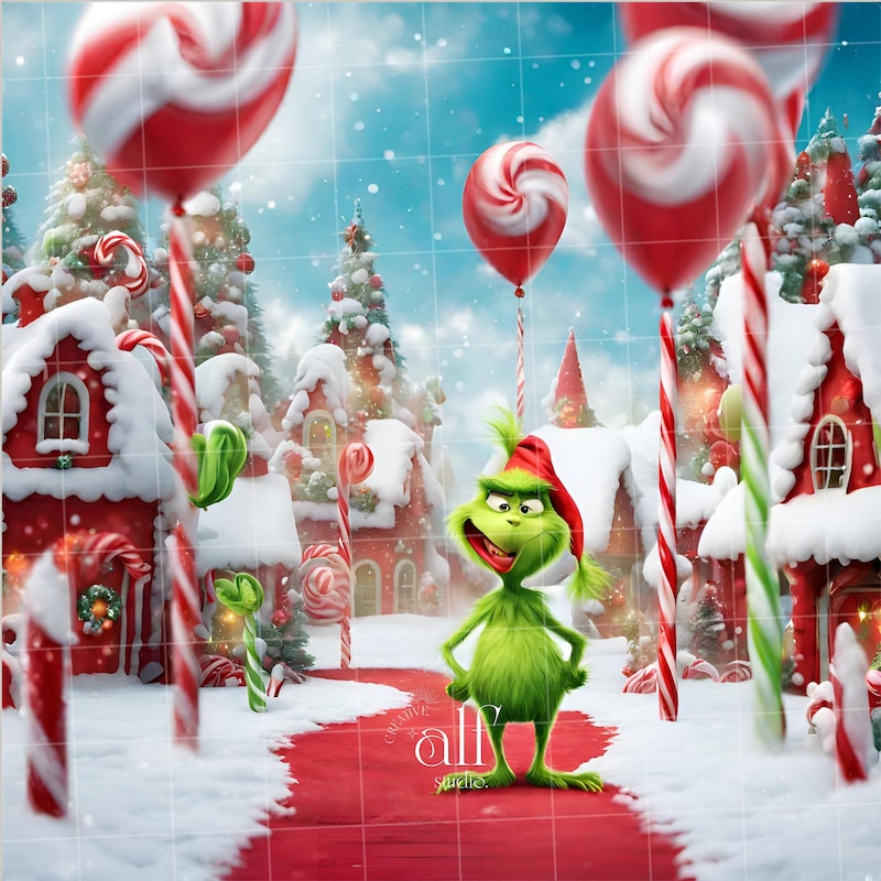 The Grinch White Background - Etsy
