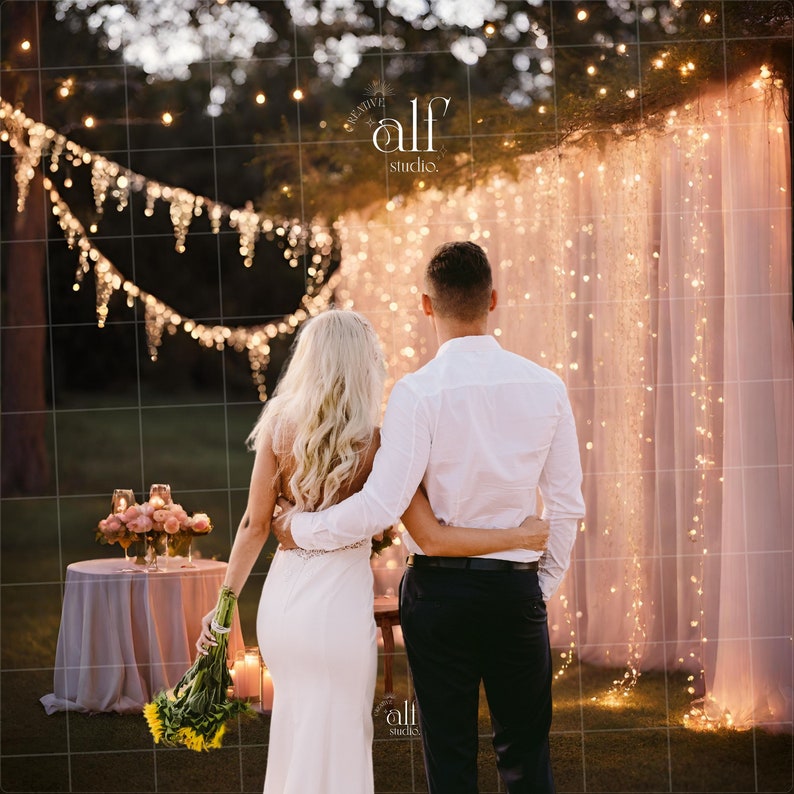 Dreamy Valentines Backdrop Celebration Garden Backgrounds Couple ...