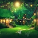 St. Patrick's Day Village Scene Decor Shamrock Backdrops St. Patrick's ...