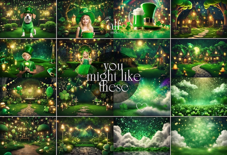 Lucky Charms Photoshop Overlay Irish Celebration Digital Saint Patrick ...