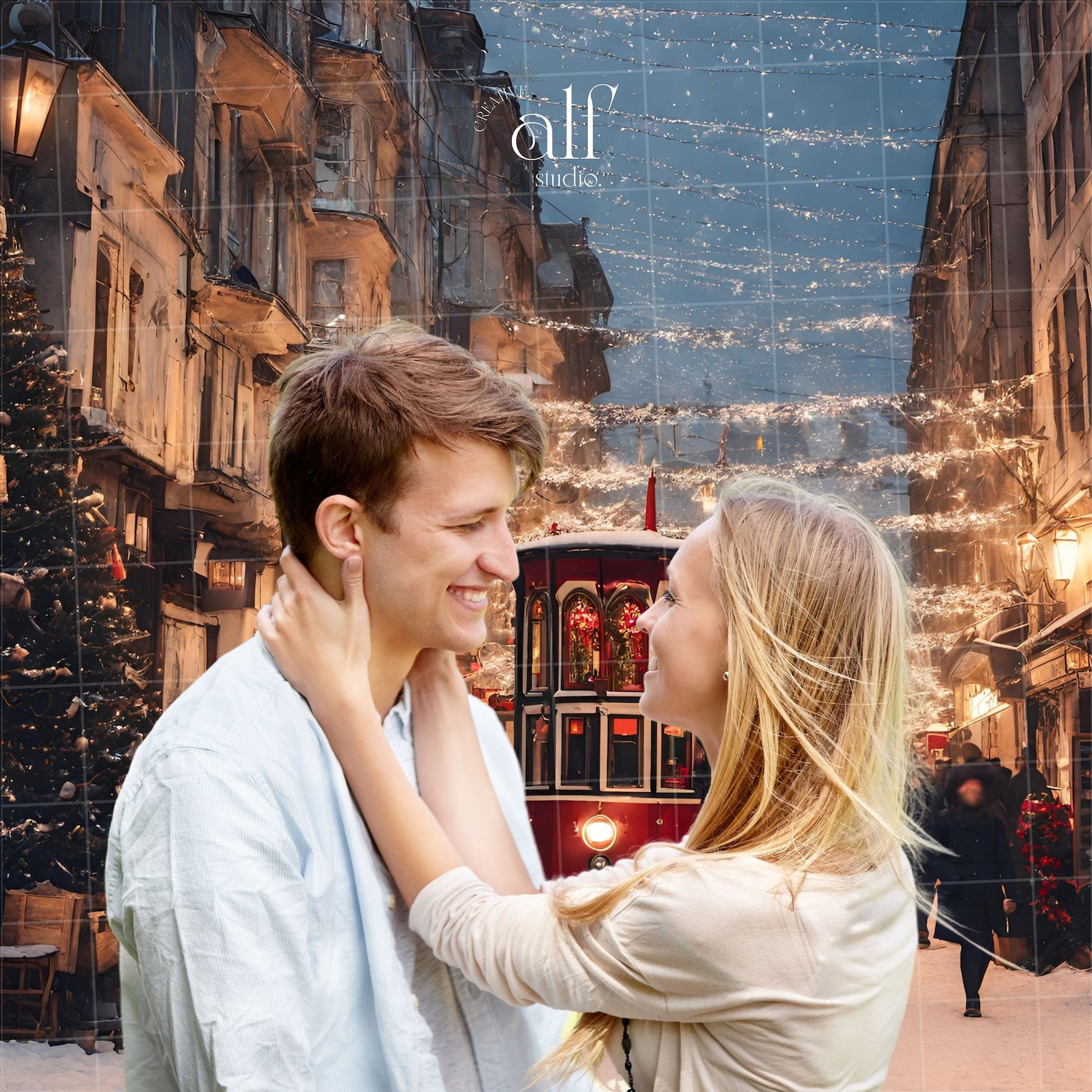 Christmas in Istanbul Backdrops Xmas Istiklal Street Backgrounds Photo ...