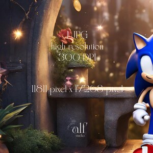 Sonic Garden Party Studio Backdrops Sonic in Wonderland Photo Editing ...