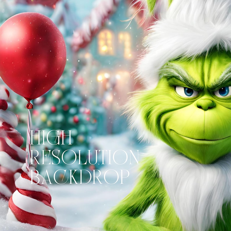 The Grinch Whoville Christmas Backdrop Christmas Wallpaper Candy ...
