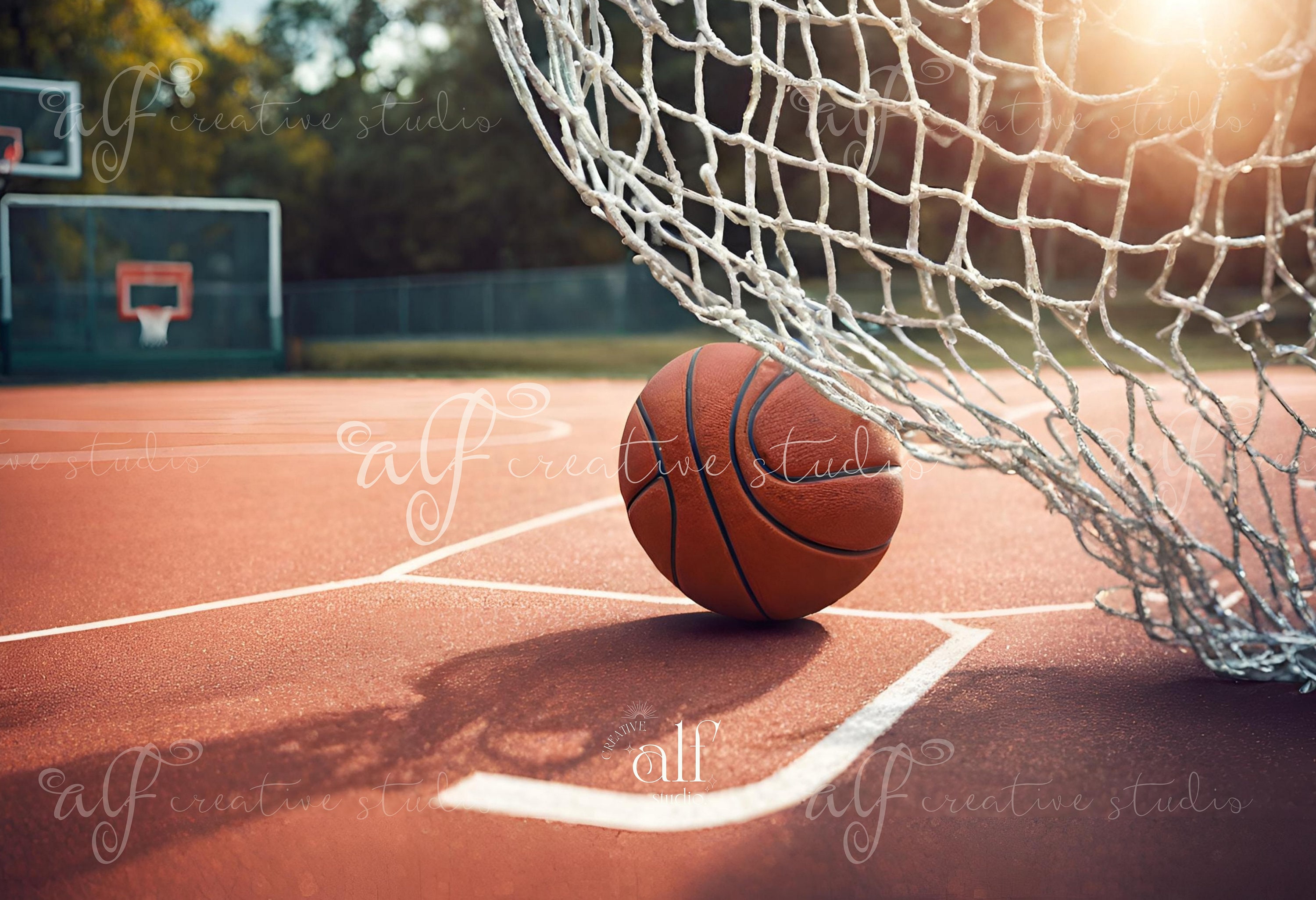 Basketball Court Overlay Competitive Sports Photography Jump Shot ...