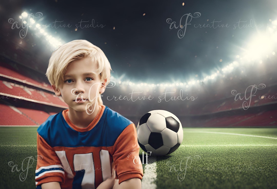 Football Field Photography Props Sports Event Digital Artwork Penalty ...