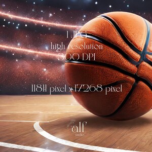 Sports Digital Overlays Basketball Action Shots Digital Court Lights ...