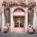 Flower Storefront Backdrop Floral Store Overlays Pink Floral Door ...
