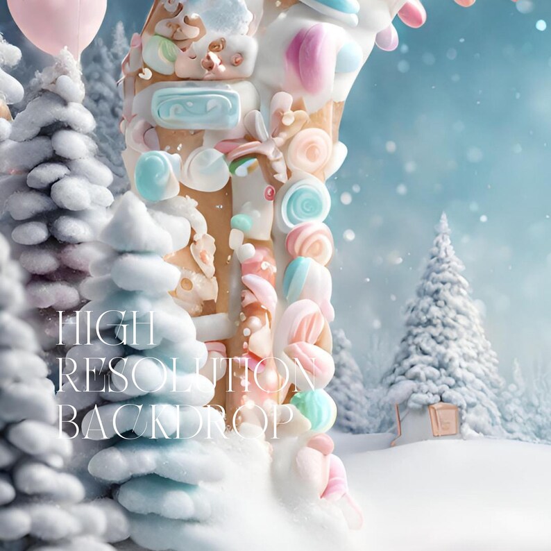Snowy Magical Village Overlays Winter Fantasy Photo Session ...