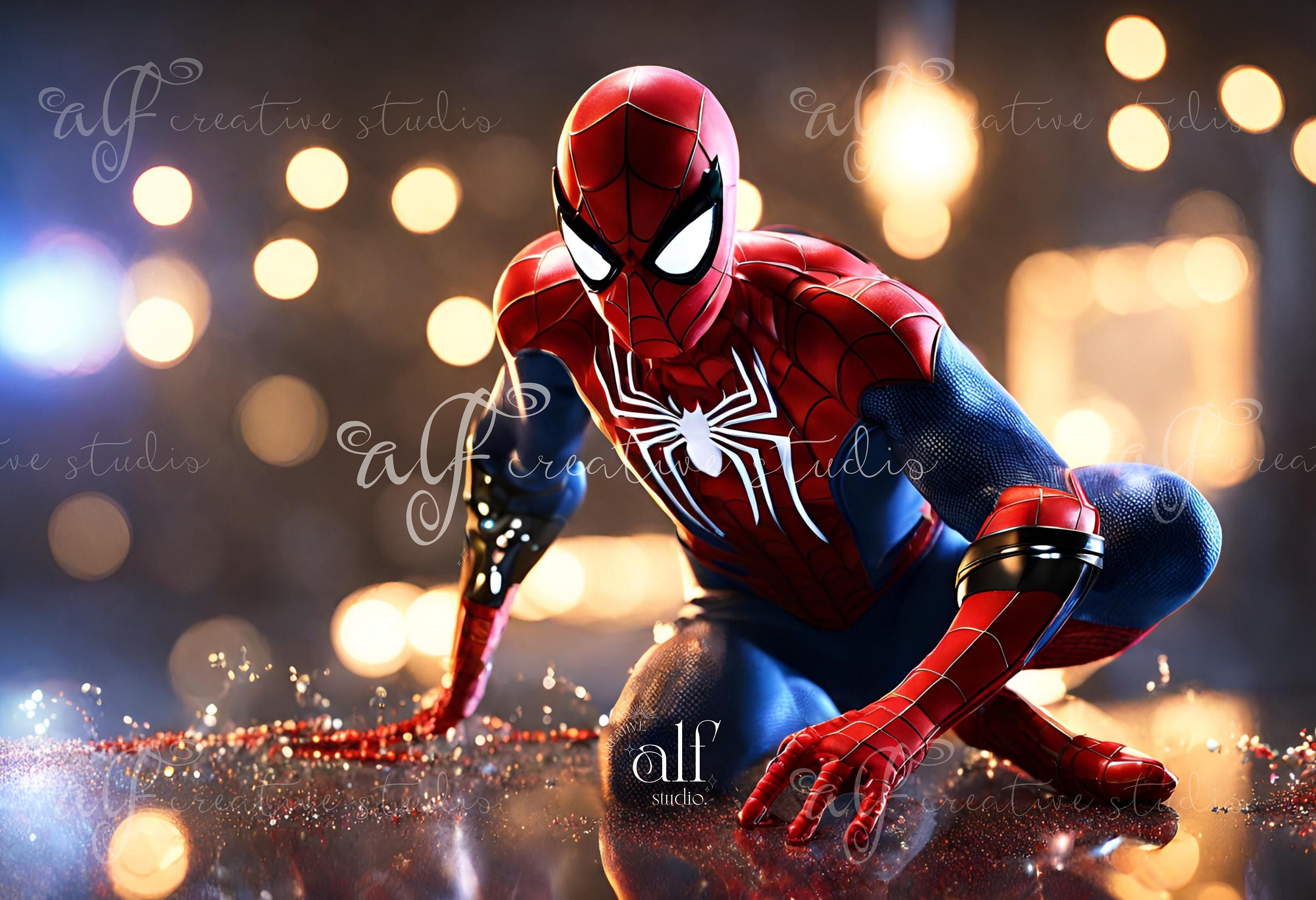 Spiderman Digital Background Superhero Backdrops Spiderman Photoshoot ...