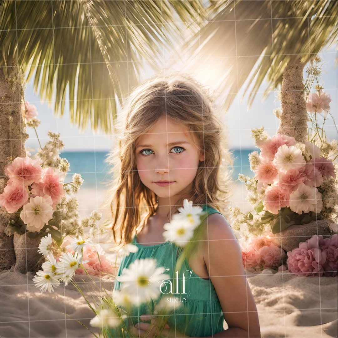 Natural Sea Side Backdrop Spring Photoshop Overlays Digital Background ...