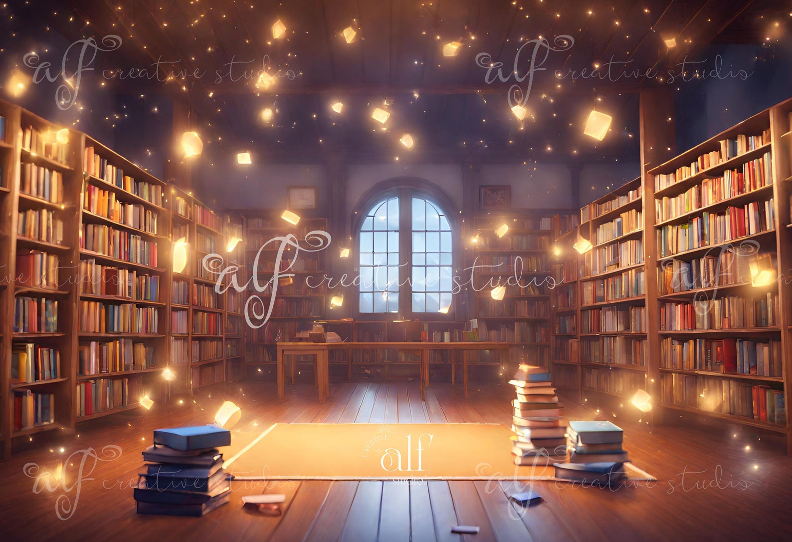 School Library Backgrounds School Digital Composite Photography ...