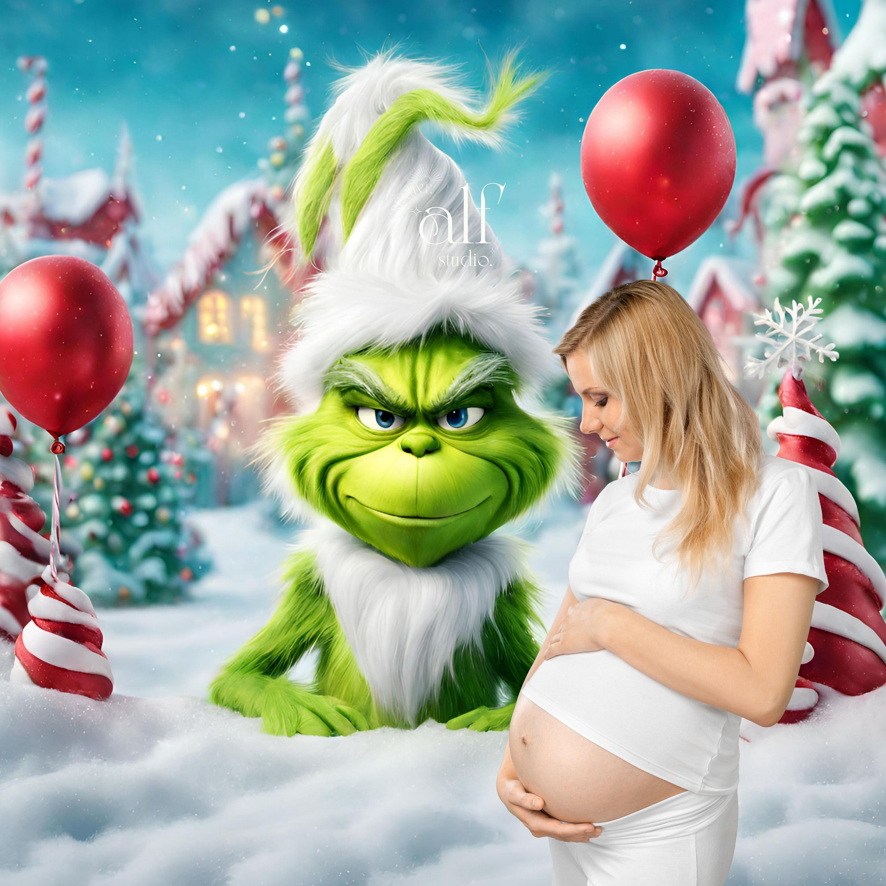 The Grinch Whoville Christmas Backdrop Christmas Wallpaper Candy ...