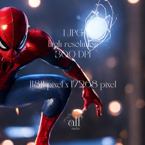 Superhero League Composite Epic Battle Digital Download Spider Studio ...