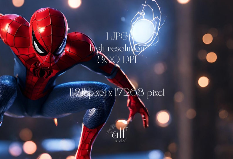Superhero League Composite Epic Battle Digital Download Spider Studio ...
