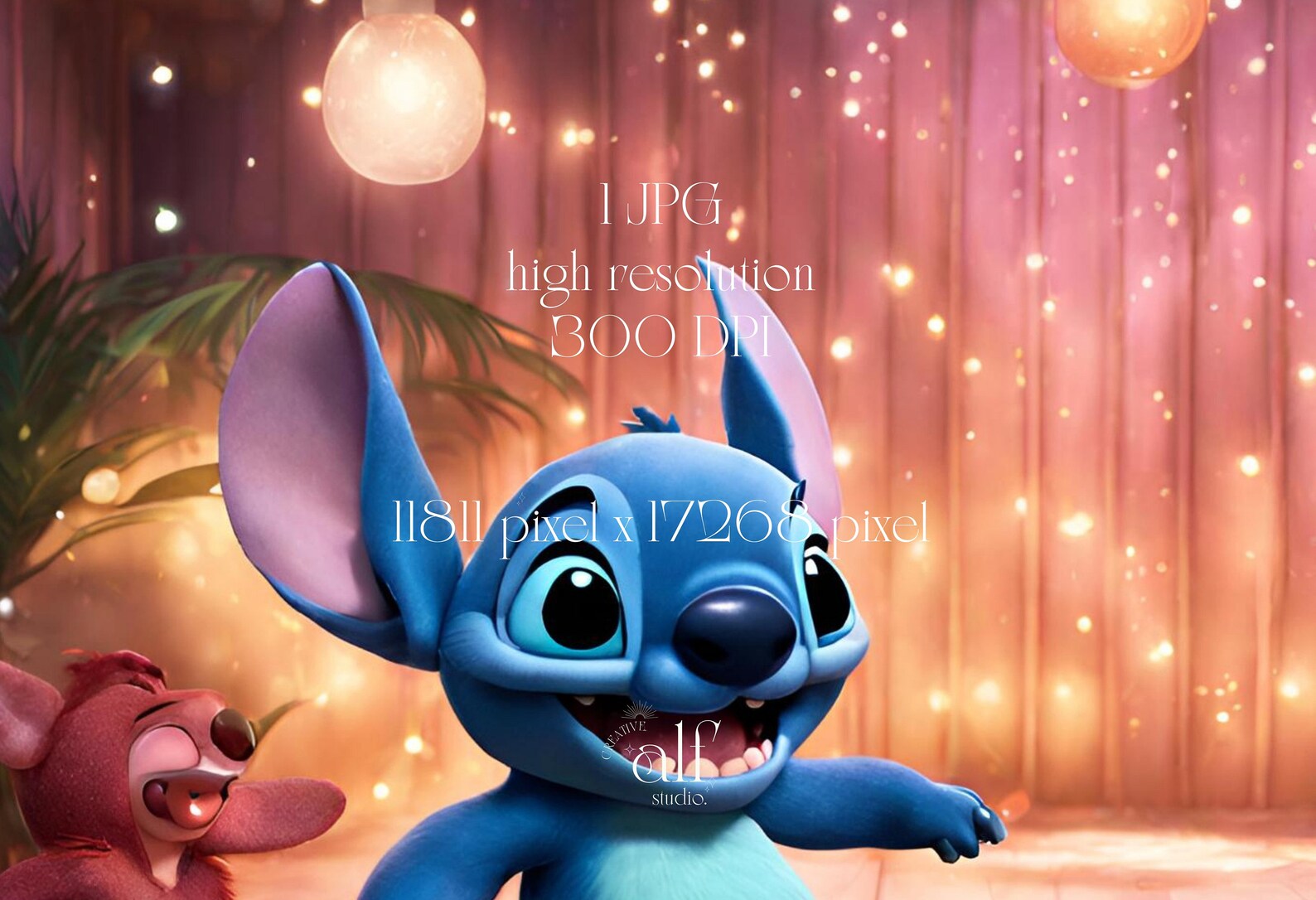 Stitch Digital Wallpaper Stitch Studio Backdrops Stitch Adventure ...