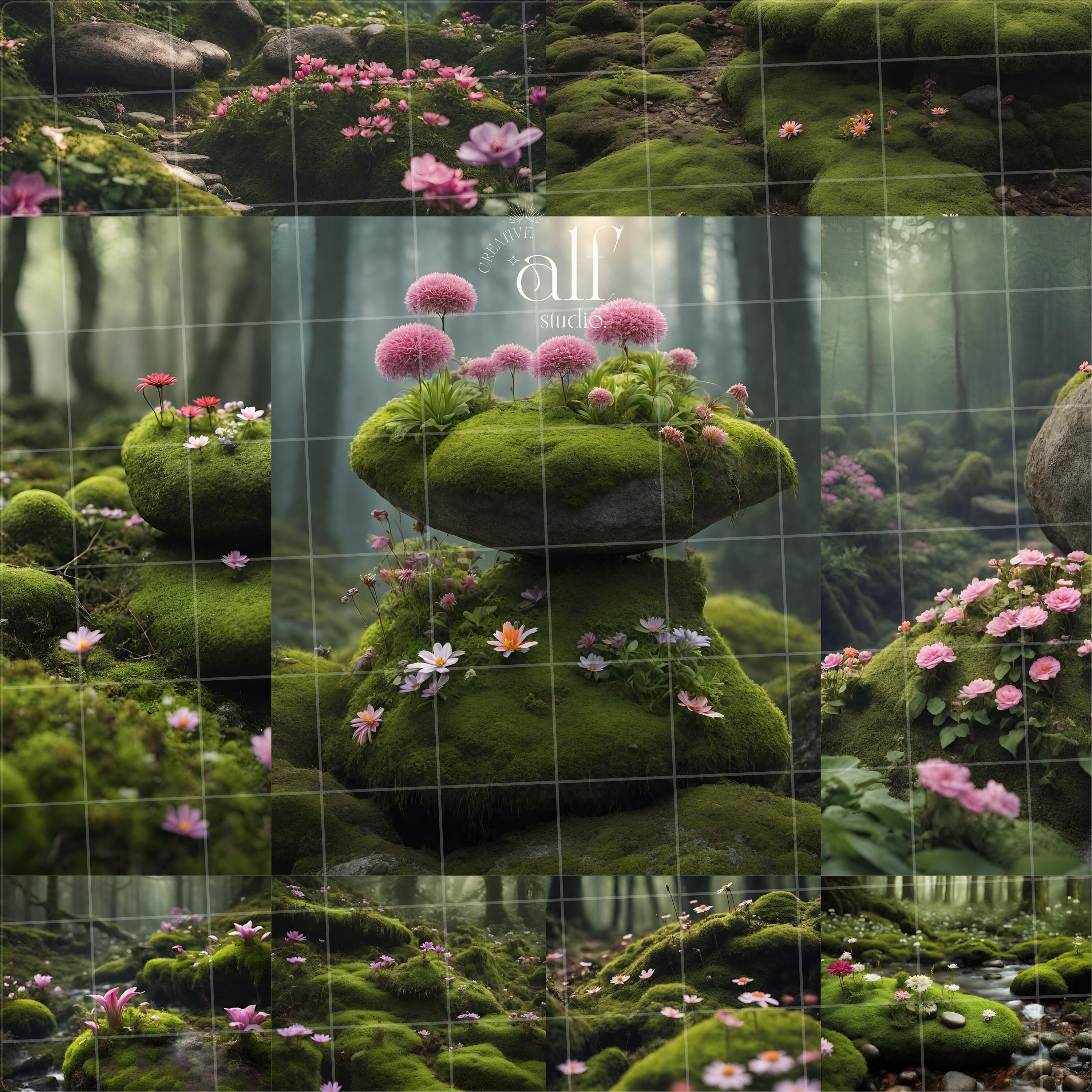 Celestial Forest 100 BACKDROP Fantasy Forest Flower Background Photography Booth Background ...