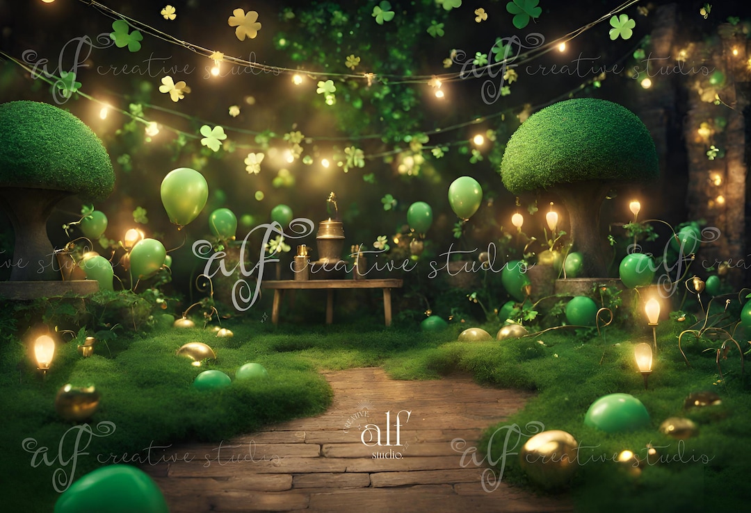 Shamrock Backdrops Saint Patricks Day Background Irish Celebration ...