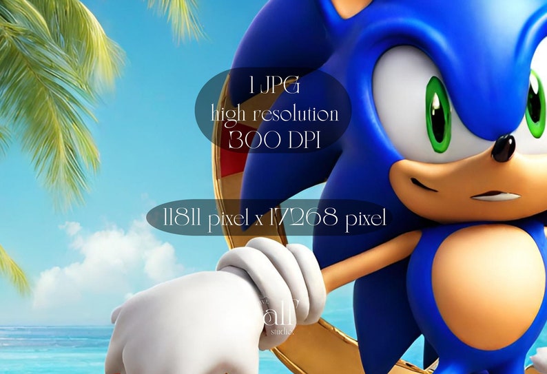 20 Sonic in Holiday Digital Backgrounds Sonic the Hedgehog Backdrop ...