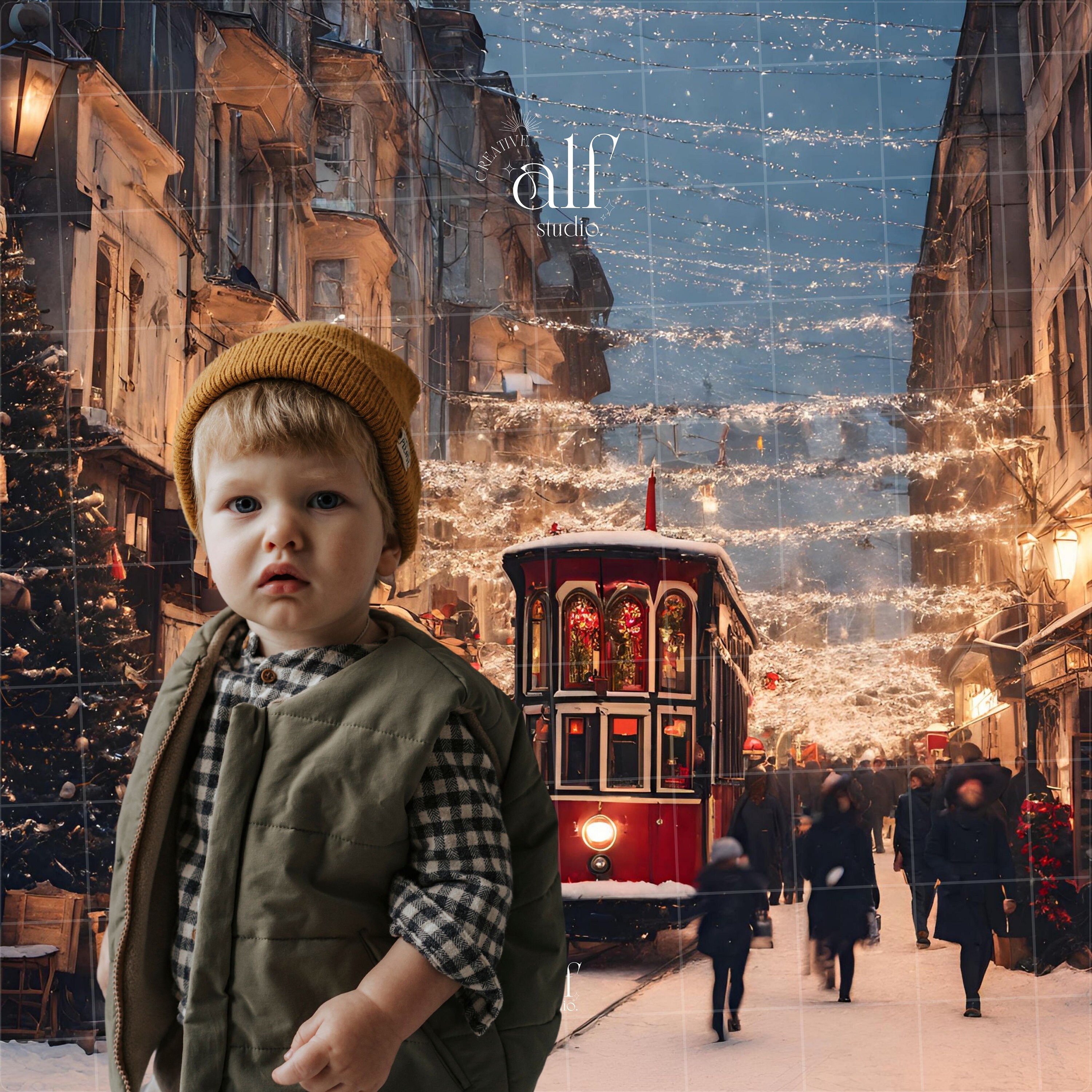 Christmas in Istanbul Backdrops Xmas Istiklal Street Backgrounds Photo ...