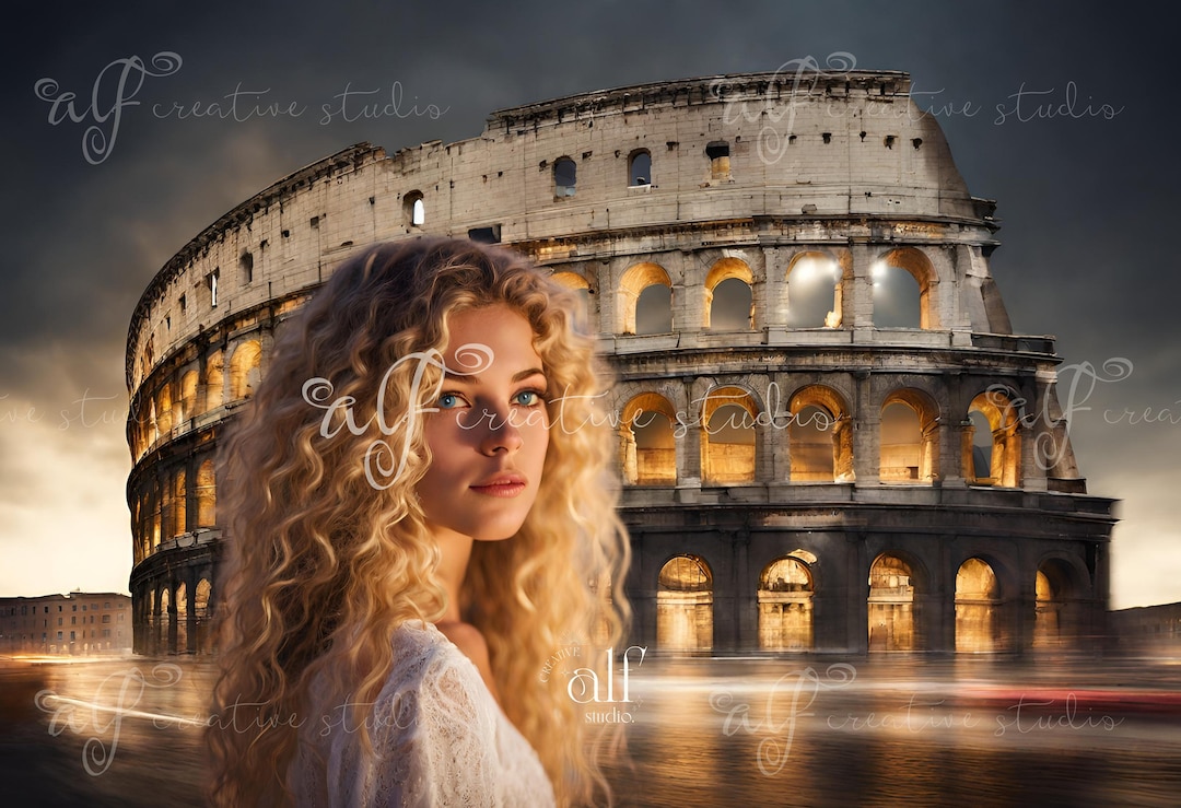 Colosseum Digital Background Rome Italy Digital Backdrops Colosseum ...