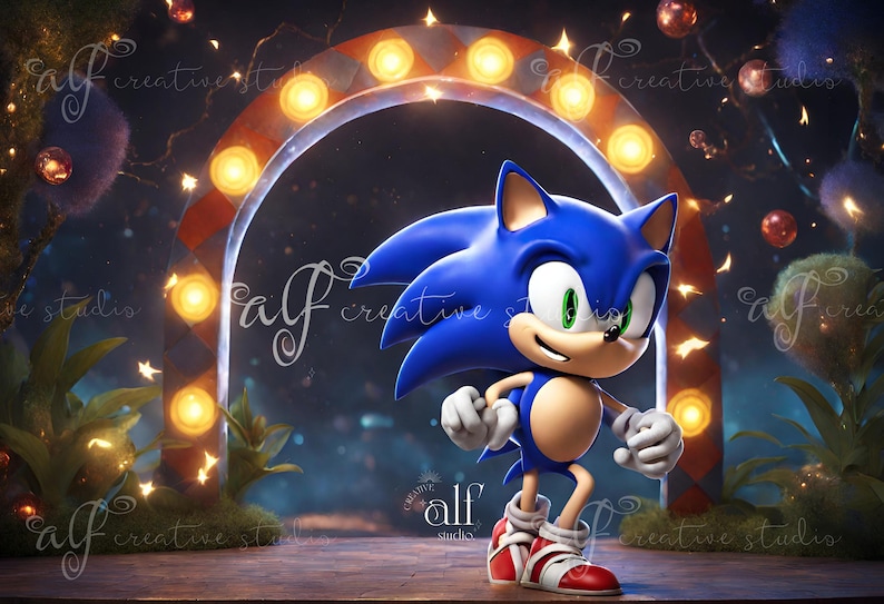 Sonics Garden Digital Download Sonic Garden Studio Decor Whimsical ...