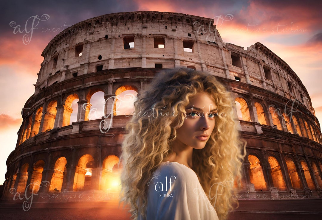 Colosseum Digital Background: Rome Italy Overlay (printable Art) - Etsy