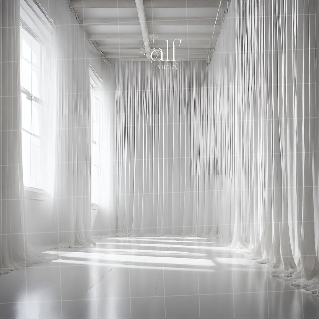 All White Room Backdrop White Elements Background Wedding Overlays ...